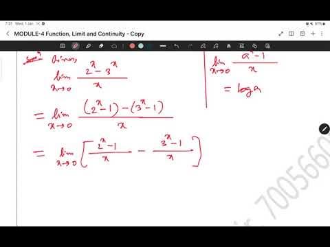 Module-4: Part-2(Limits) - YouTube