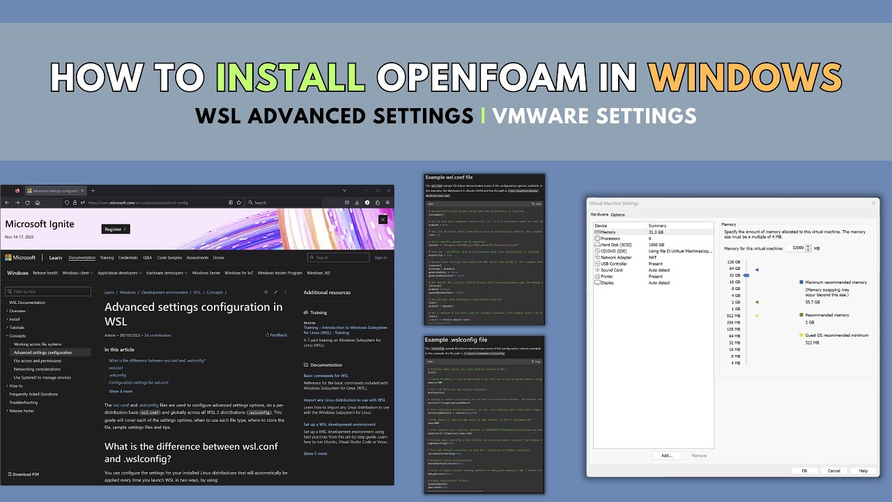 4. WSL advanced settings | VMware settings - YouTube