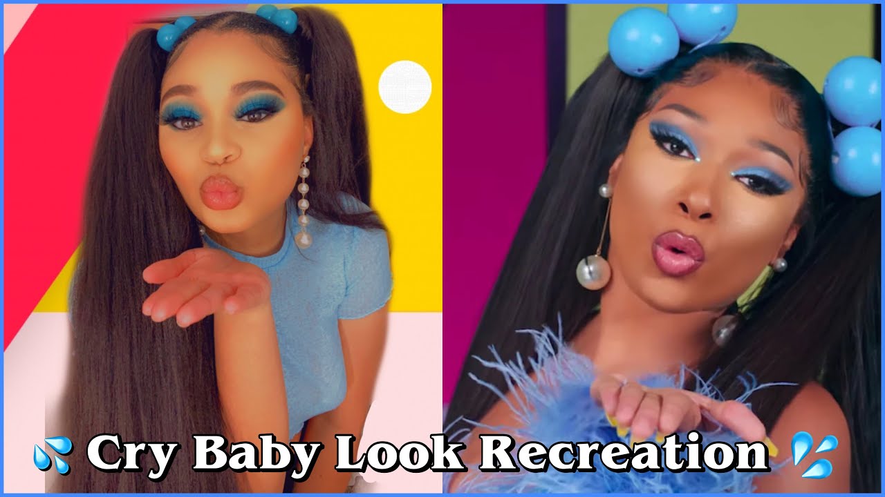 Recreating Megan Thee Stallion LONG Ponytails | Cry Baby 💦 - YouTube