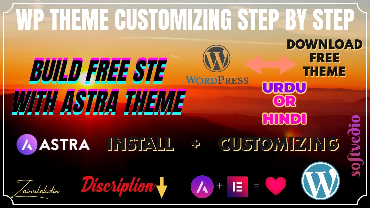 Astra theme customizing || WordPress theme || free installing || Astra ...