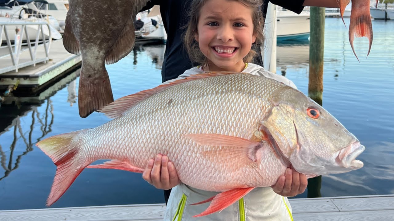 SECRET to Giant Mutton SNAPPER Spearfishing( Catch COOK CLEAN) - YouTube