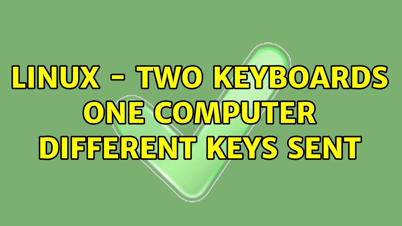 linux - two keyboards one computer different keys sent - YouTube