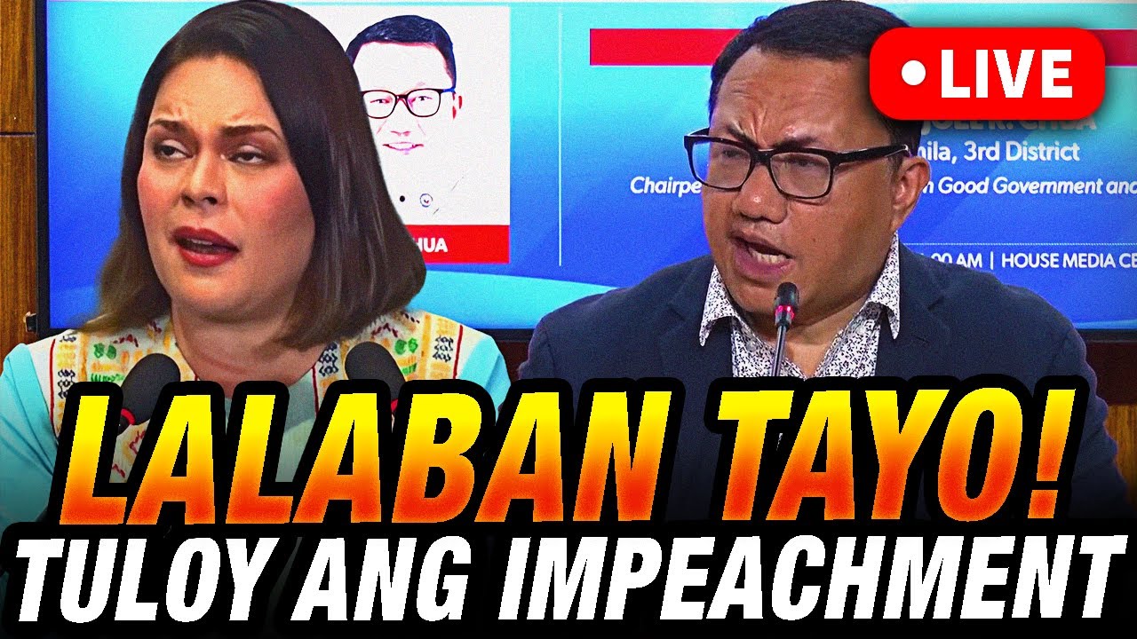 🔴LIVE: HINDI PA TAPOS ANG LABAN! IMPEACHMENT CASE, ITUTULOY NATIN ITO ...