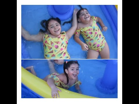 GANHAMOS UMA PISCINA DE PLÁSTICO (BARCO INFLÁVEL ) PARTE 1