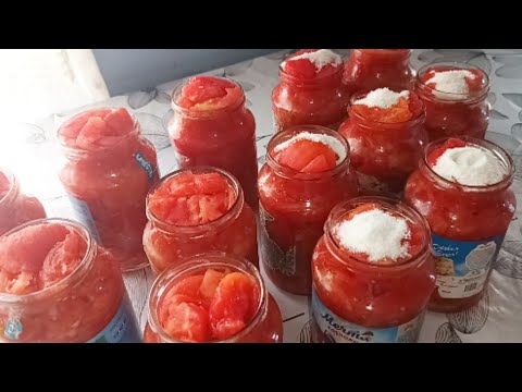 QIŞLIQ POMİDOR ÖZ SUYUNDA hazırlanması,Qışlıq yumurta pomidor,Qış hazırlıqları@semaligunler6447