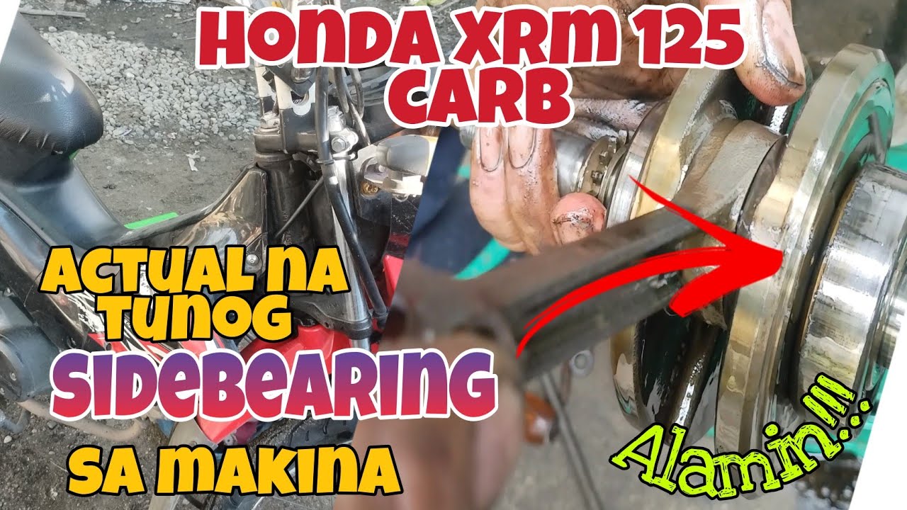 Honda XRM 125 CARB Actual na Tunog SIDEBEARING/CONNECTING ROD sa Makina ...