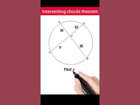 Intersecting chords theorem | Circle #geometry #circle - YouTube