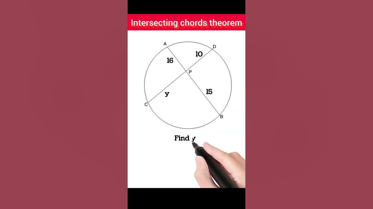 Intersecting chords theorem | Circle #geometry #circle - YouTube
