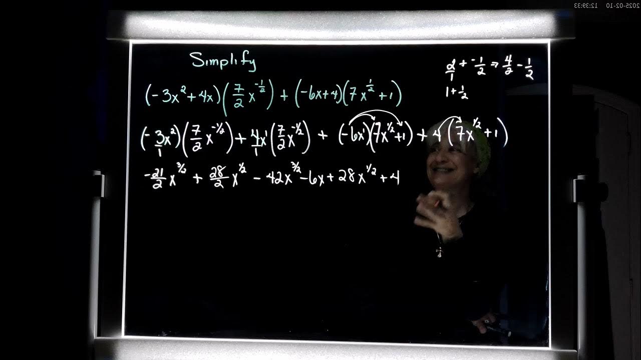 Simplify polynomials with unlike powers - lecture - YouTube