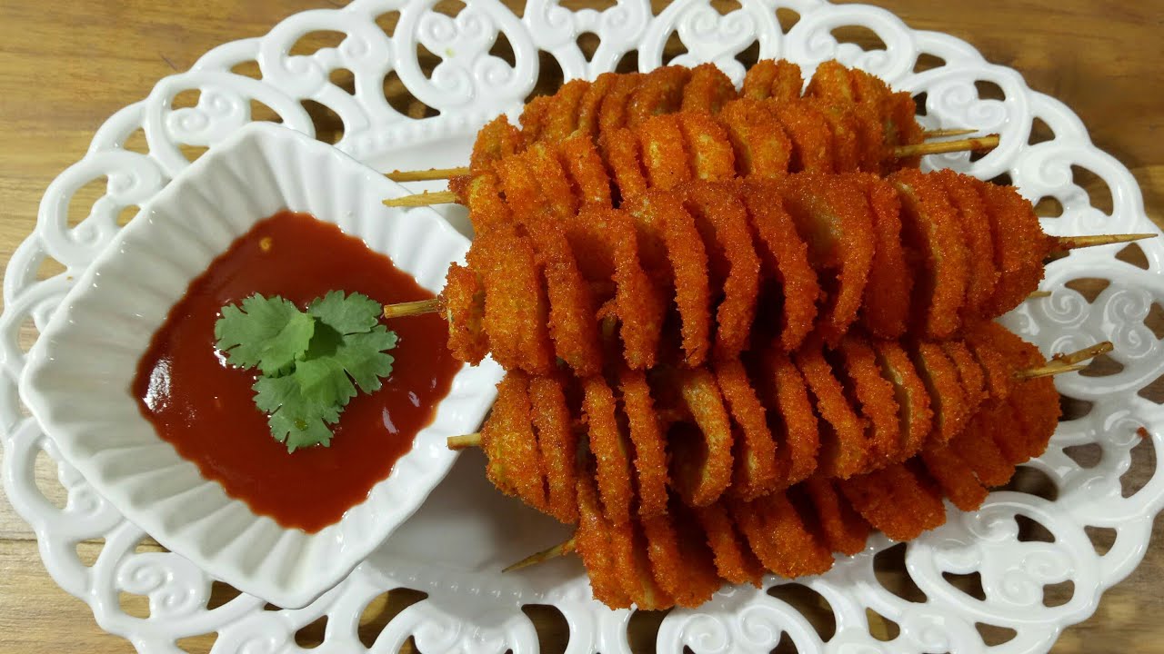 Potato Spring Stick Recipe/Tornado Potato/Spiral Fried Potato/পটেটো ...
