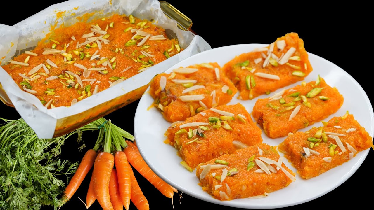 Carrot Barfi Recipe | Gajar Ka Barfi Recipe | How to Make Carrot ...
