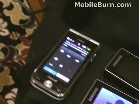 Samsung Anycall Show projector phone for Korea from CES 2009 - YouTube
