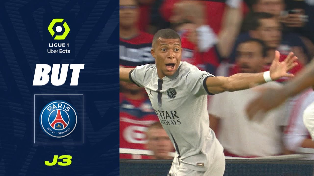 But Kylian MBAPPE (1' - PSG) LOSC LILLE - PARIS SAINT-GERMAIN (1-7) 22/ ...