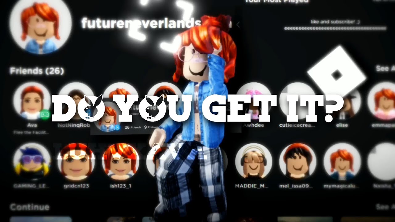 Do you get it? || roblox edit - YouTube
