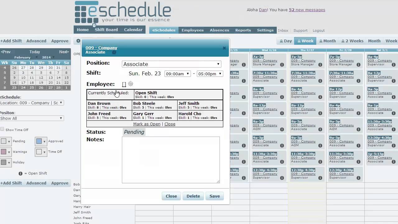 eSchedule Tutorial - Generate an Open Shift Schedule - YouTube