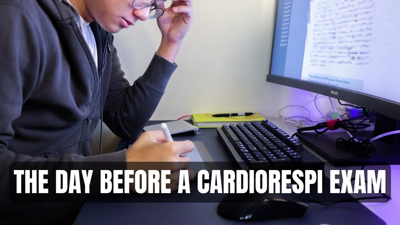 THE DAY BEFORE OUR CARDIORESPI EXAM! + some points on my medical school ...