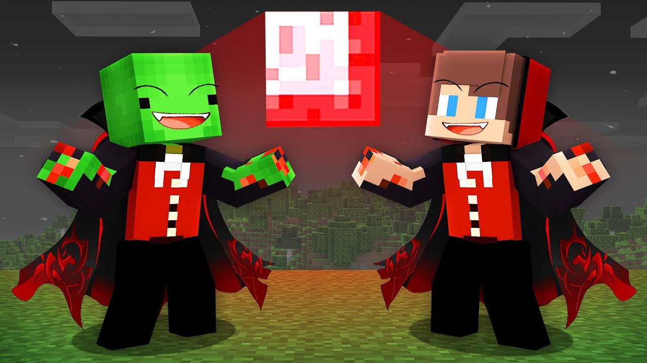 JJ and Mikey Became a VAMPIRE in Minecraft ! - Maizen - YouTube