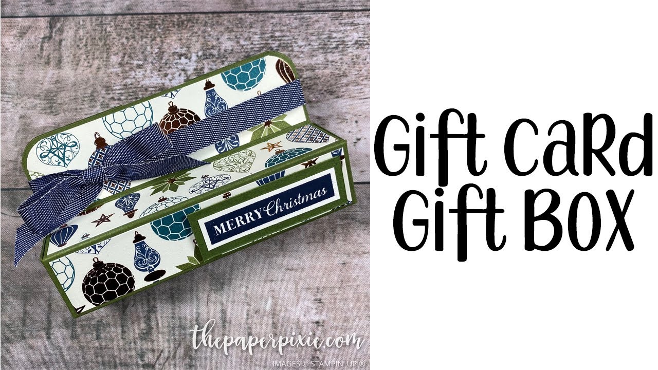 Gift Card Gift Box Tutorial - YouTube