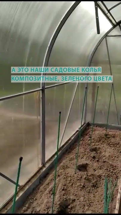 Сравните колья из обычной арматуры и зеленые садовые колья Shorts