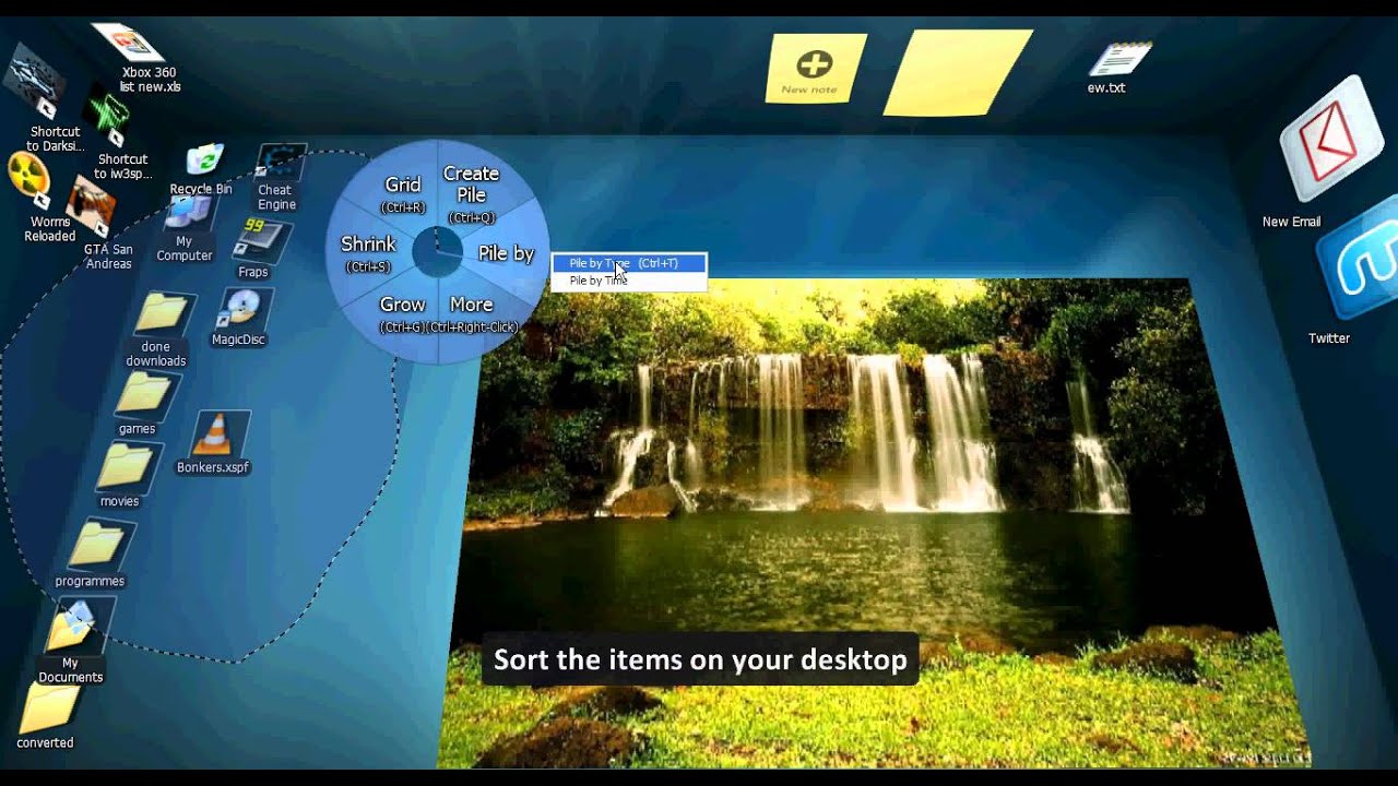 3D desktop windows Xp - YouTube