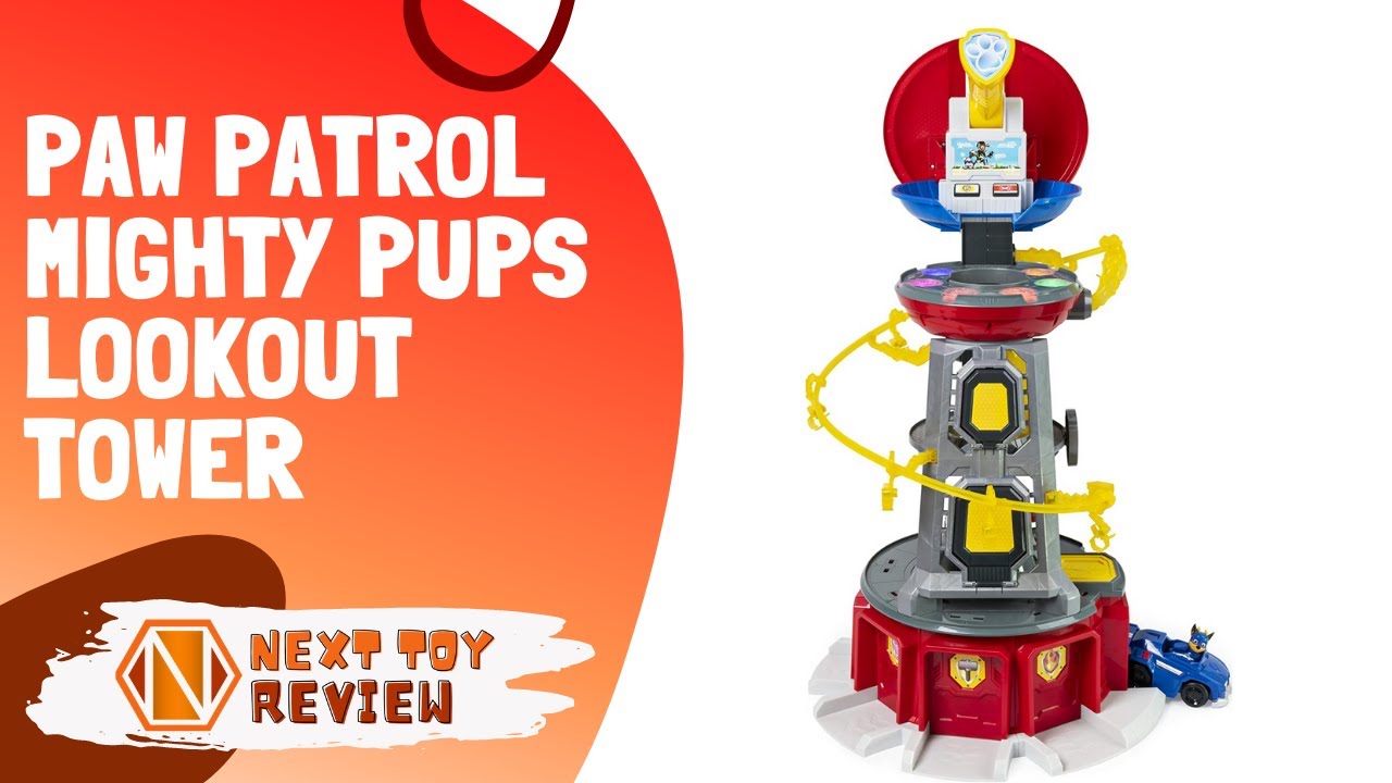 Paw Patrol Mighty Pups Super Paws Lookout Tower Playset - PRODUCT ...