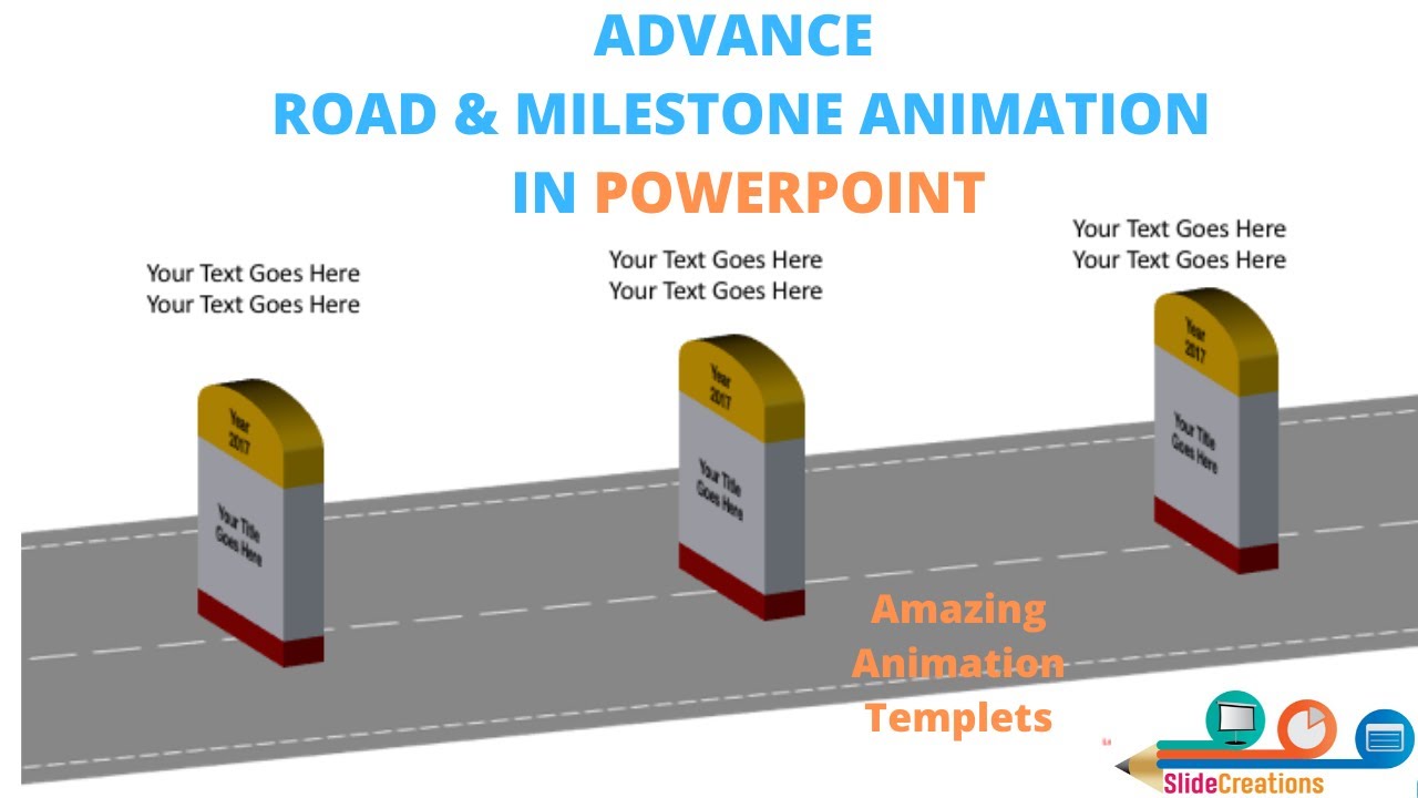 ANIMATED ROAD & MILESTONE - YouTube