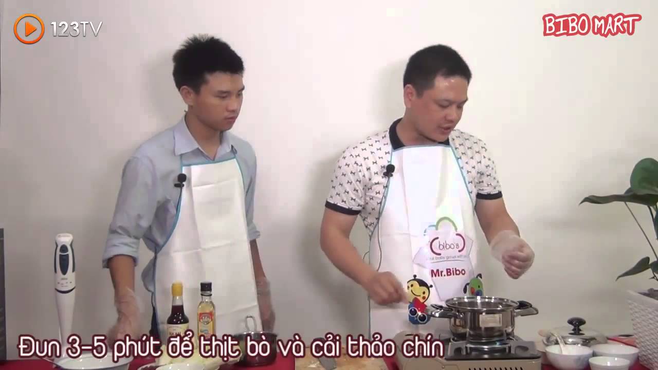 Vào bếp cùng Mr Bibo số 2 - Bột thịt bò cải thảo - YouTube
