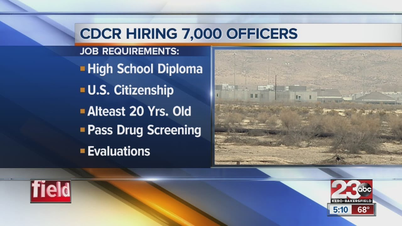CDCR still looking to hire correctional officers - YouTube