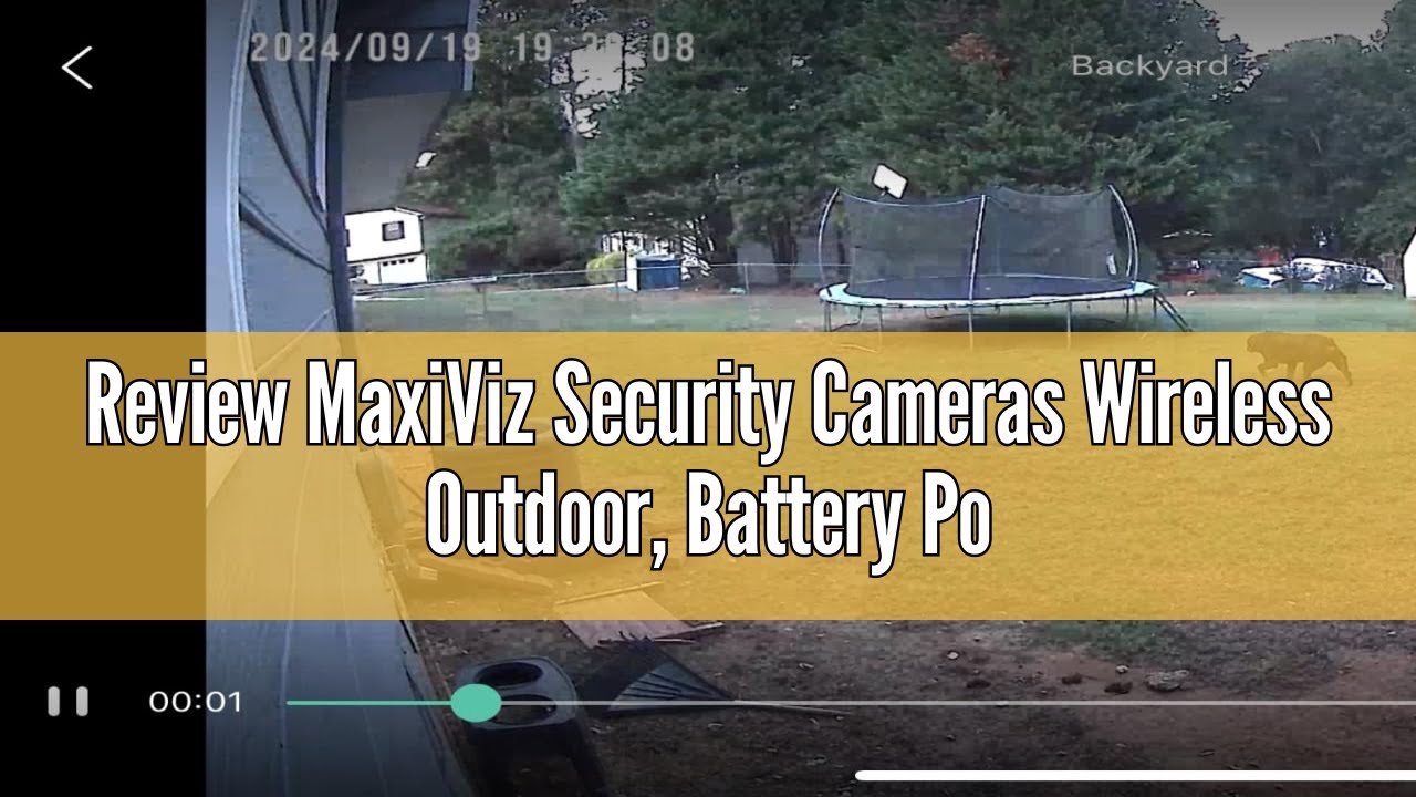 Review MaxiViz Security Cameras Wireless Outdoor, Battery Powered ...