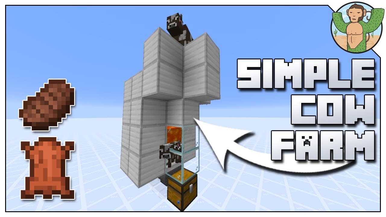 Simple Cow Farm for Minecraft 1.14 - YouTube