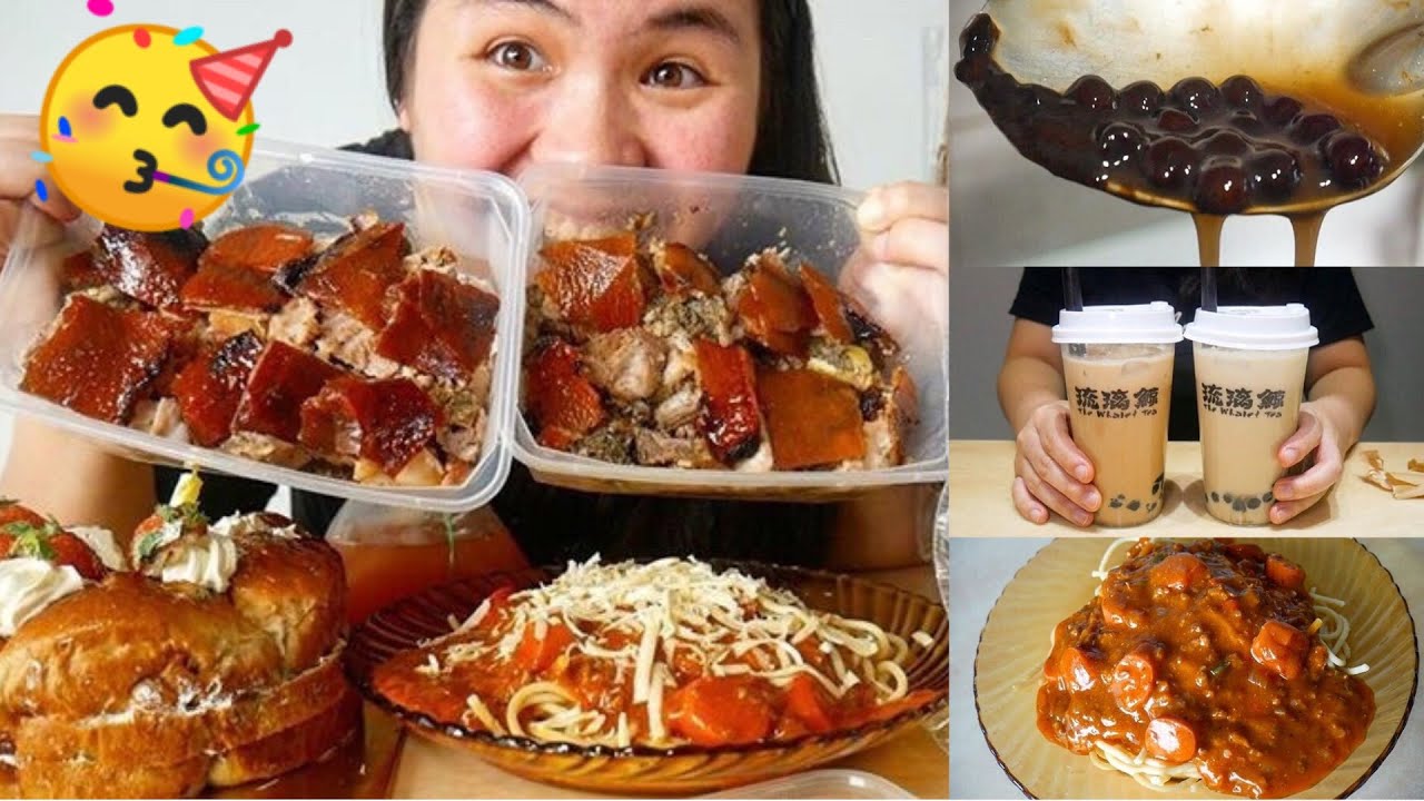 Crispy CEBU LECHON BELLY + Milk Tea BOBA Recipe Singapore Food Delivery ...