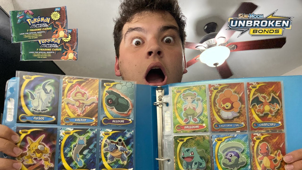 Pokemon Topps advanced challenge complete set + Unbroken Bonds opening ...