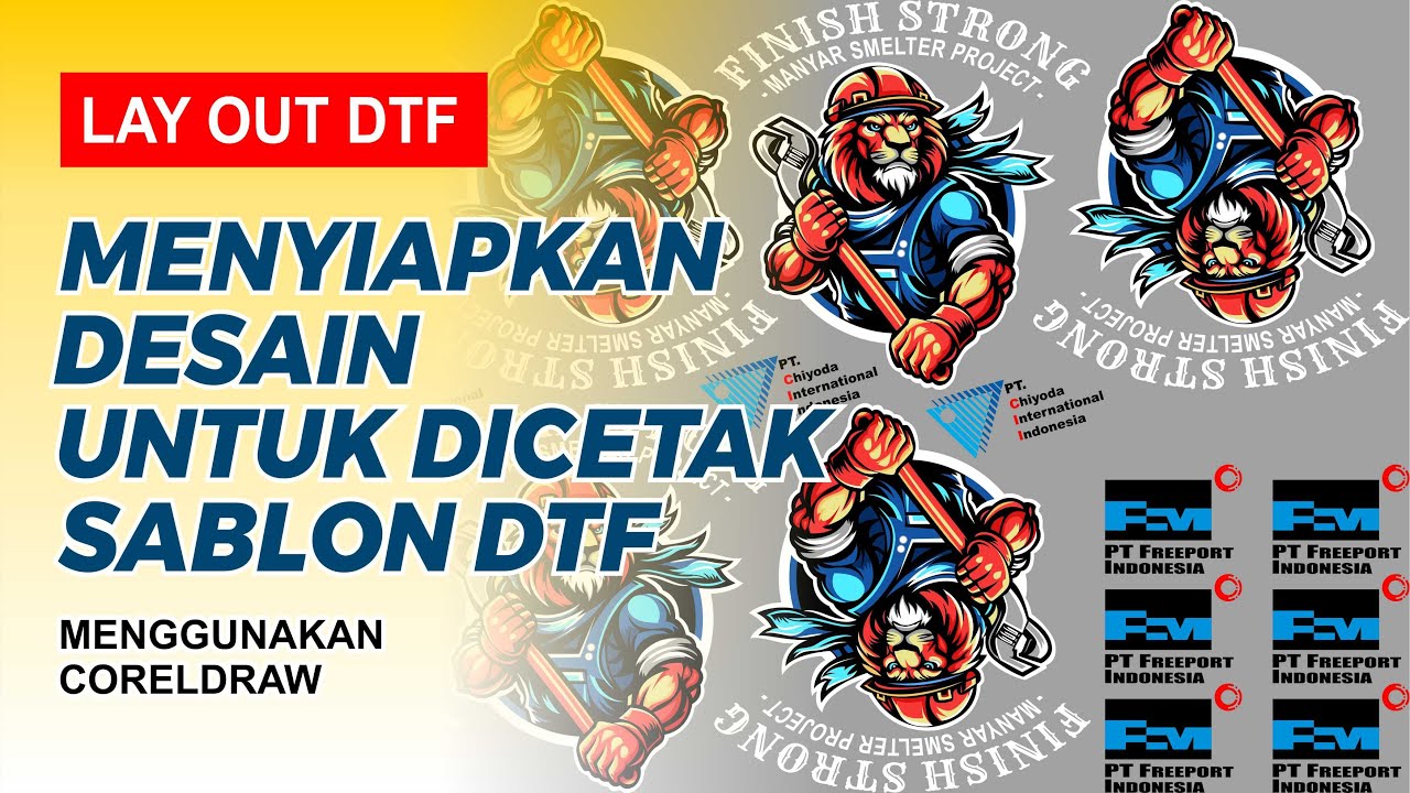 Cara menyiapkan gambar untuk cetak DTF di CorelDraw - YouTube