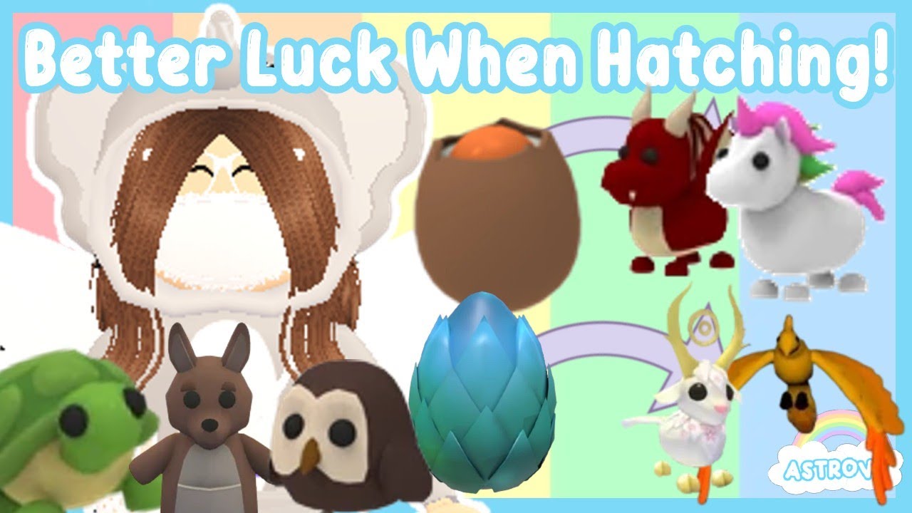 How To Get Better LUCK and Hatch LEGENDARIES In Adopt Me! (Roblox ...