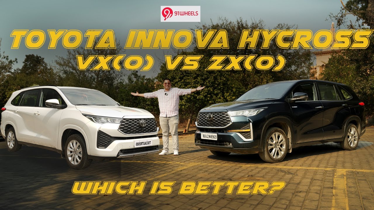 Toyota Innova Hycross VX (O) vs. ZX (O) Comparison || Which One To ...