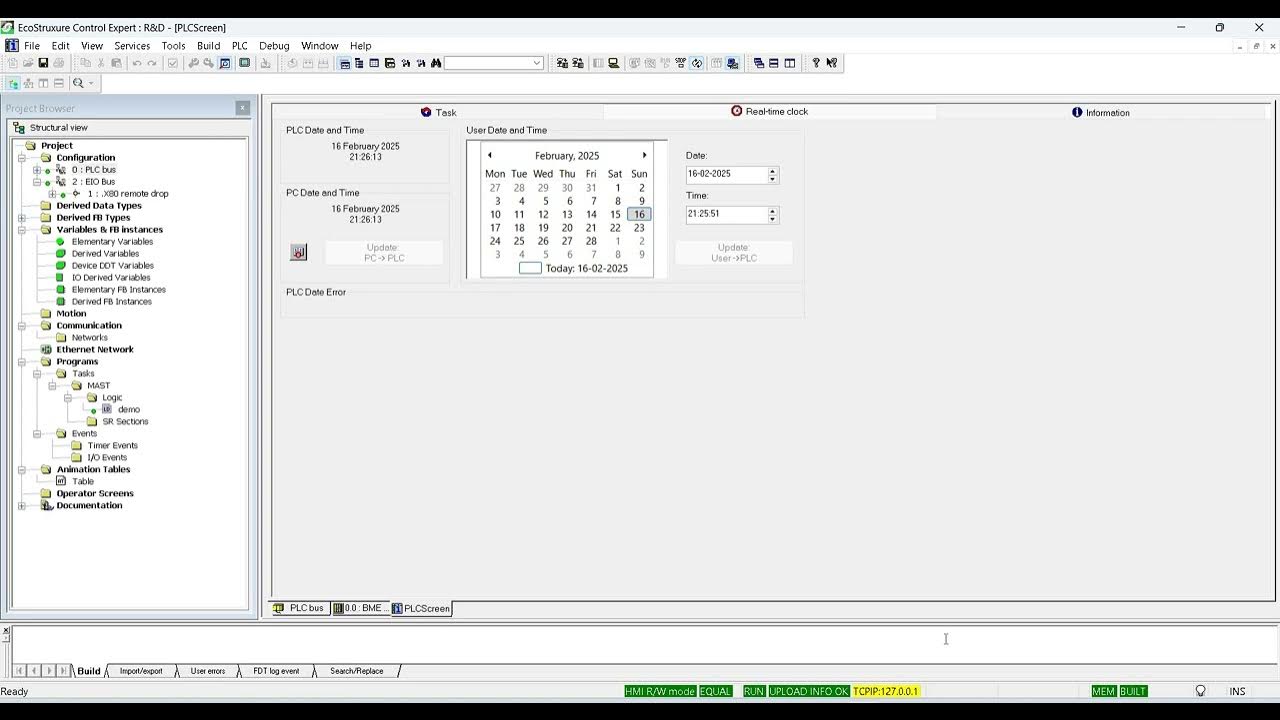 RTC Transfer in Schneider M580 and M340 PlC || EcoStructure control ...