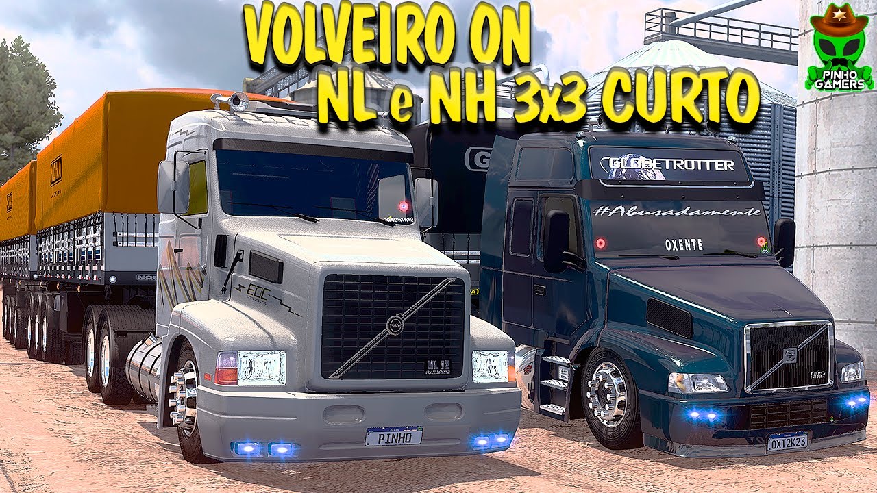VOLVO NL12 e VOLVO NH12 PRESSÃO COM OS BITREM CURTO ETS 2 - YouTube