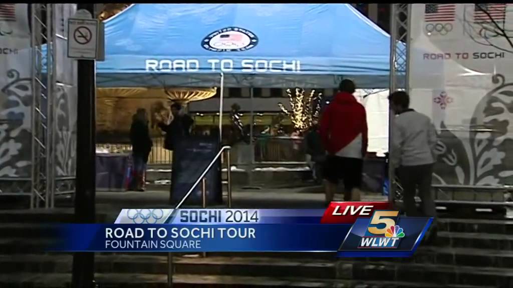 WLWT's Alison Montoya luges at Road to Sochi tour - YouTube