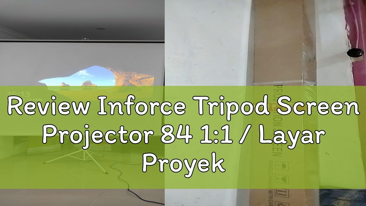 Review Inforce Tripod Screen Projector 84 1:1 / Layar Proyektor Inforce - YouTube