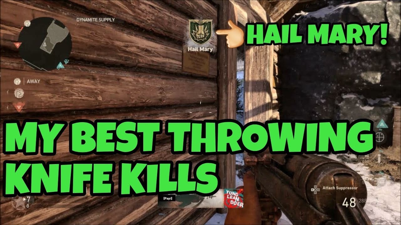 My TOP 10 BEST THROWING KNIFE KILLS in COD: WW2 - YouTube