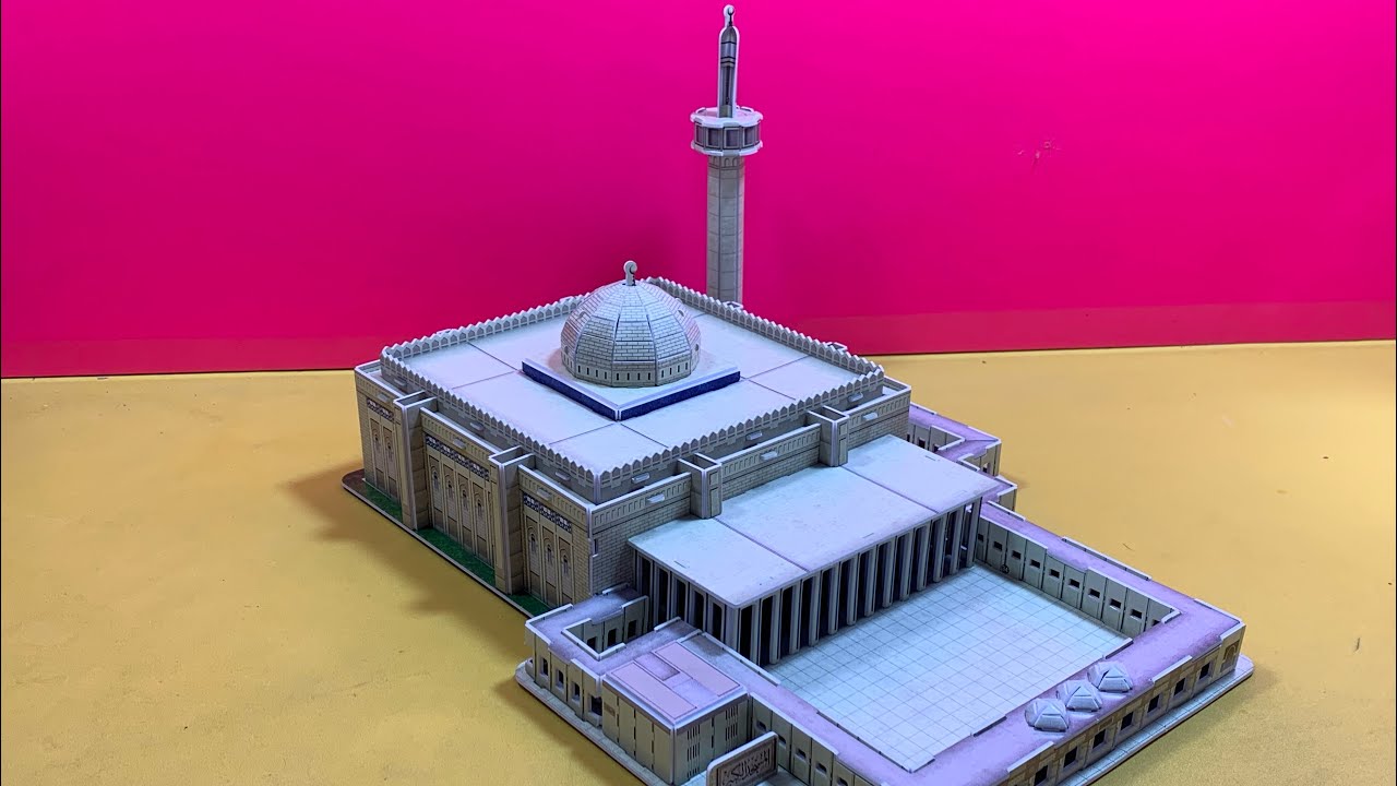 DIY Craft Instruction 3D Puzzle Cubicfun THE GRAND MOSQUE - YouTube