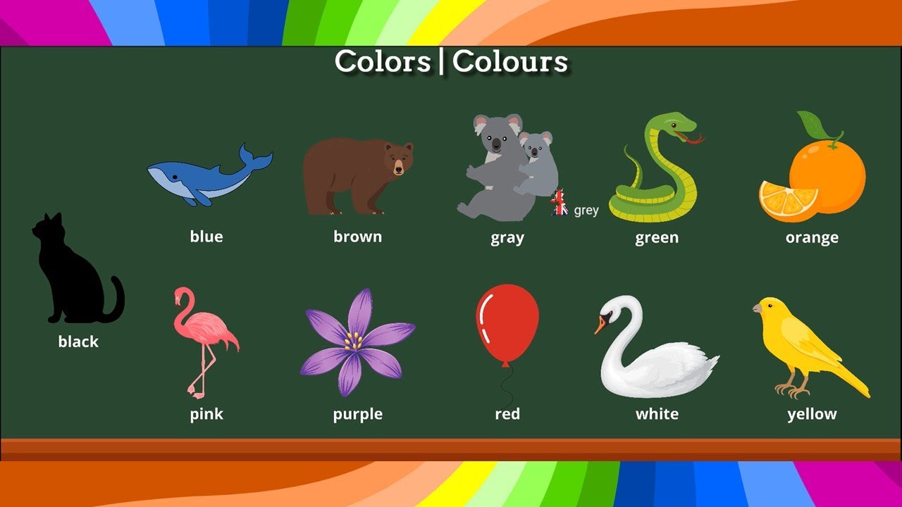 Learning colors in English. - YouTube
