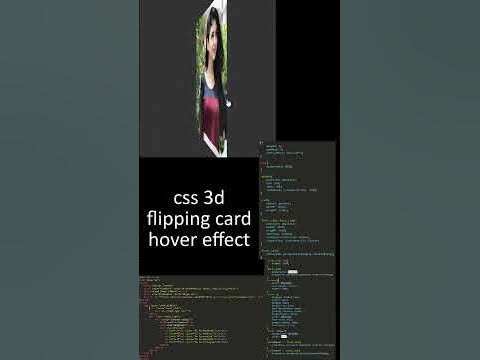 How to Make a Hover Effect in CSS | How to create 3d flip card effect on hover using only html ...