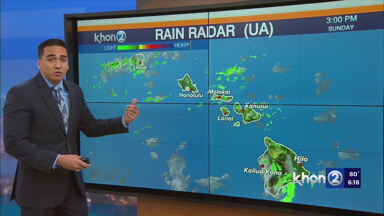 Wet trade wind weather for new week - YouTube