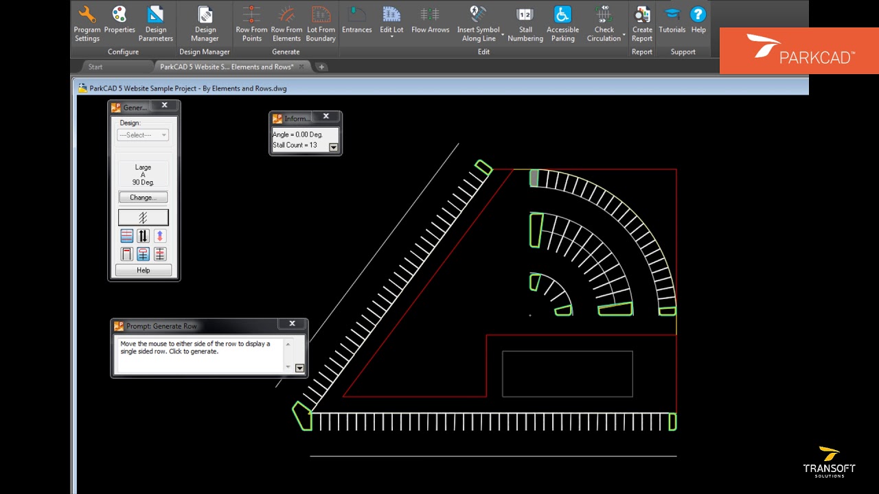 02. ParkCAD How to Generate a Lot from Elements and Points - YouTube
