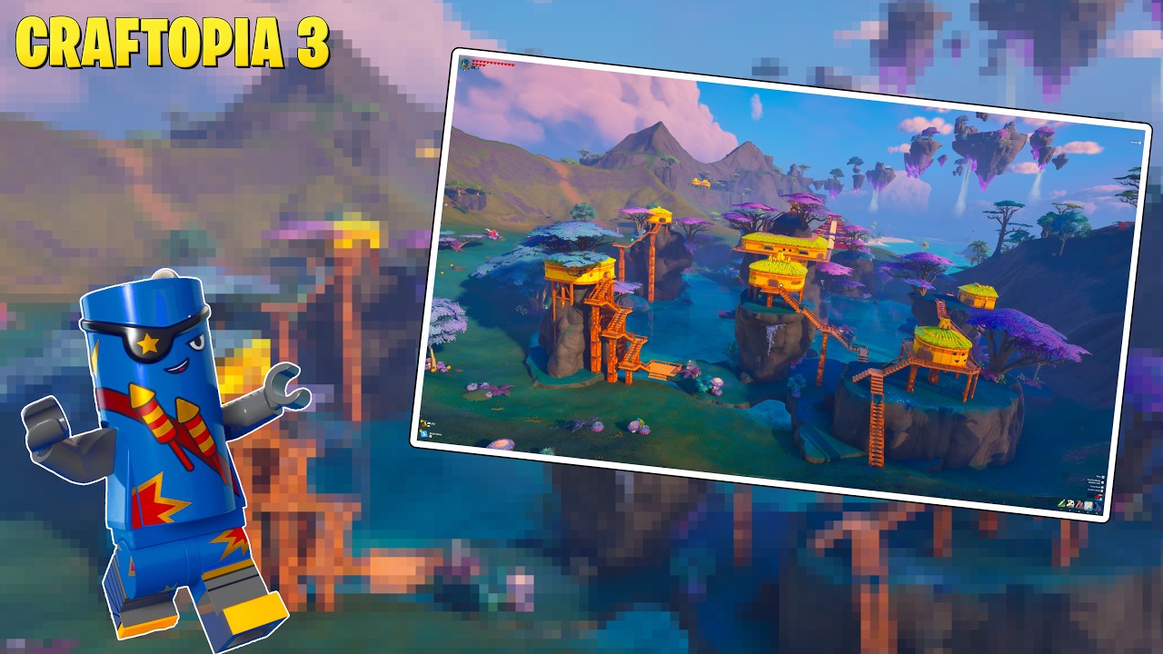 BUILDING the Plantain Peely Stronghold Village in Craftopia 3! Plus, BONUS Build Tips - YouTube