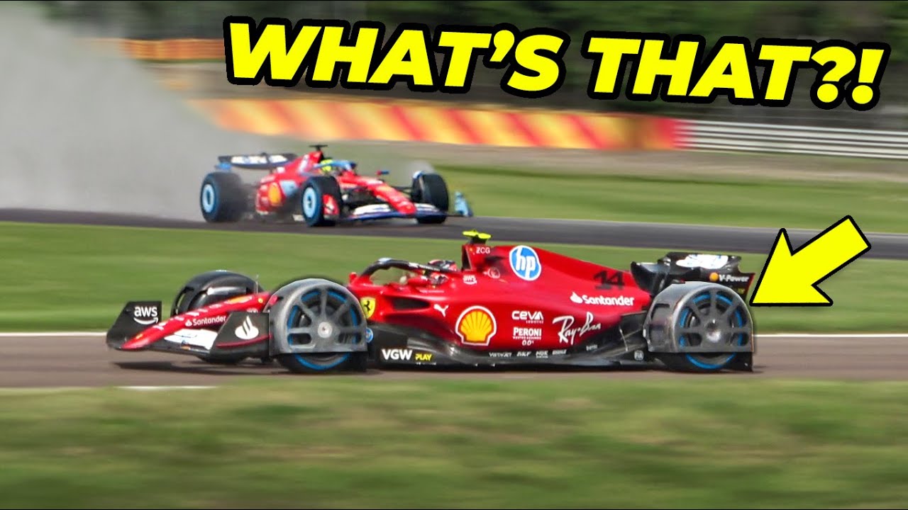 Ferrari testing New FIA Spray Guards! SF-24 and F1-75 @ Fiorano - YouTube