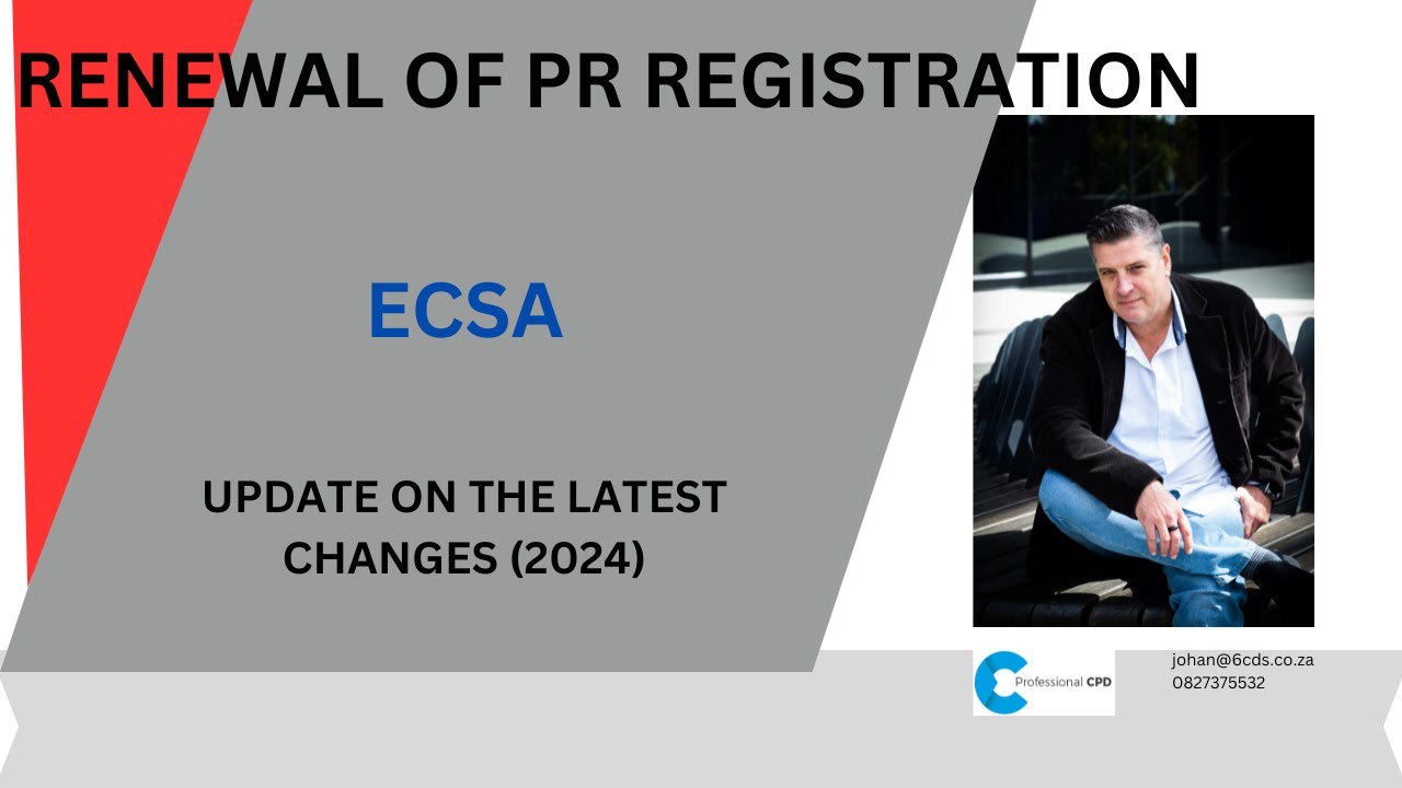 Renewal of your Professional Registration with ECSA - YouTube