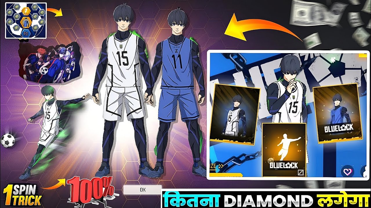 ISAGI RING EVENT FREE FIRE | FF BLUELOCK NEW EVENT SPIN | FF NEW EVENT ...