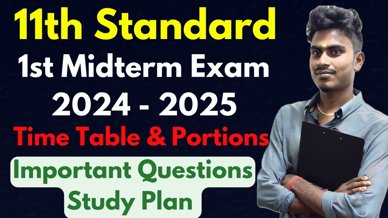 11th First Midterm Exam 2024 Portions & Study Plan | Important ...